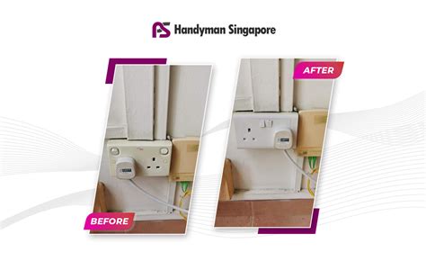 Install Double Socket In Tampines PS Handyman Singapore