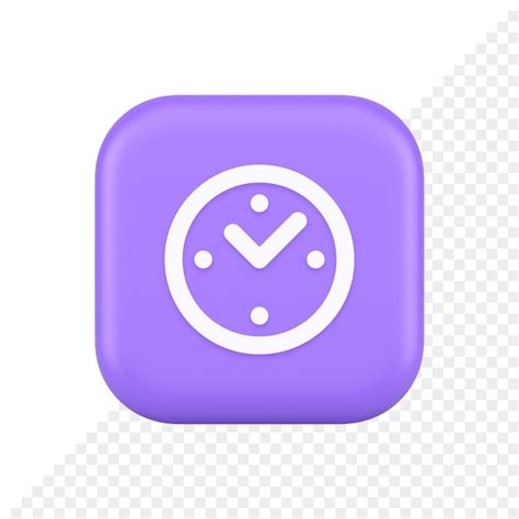 Premium Psd Alarm Clock Time Countdown Button Deadline Measurement 3d Realistic Icon