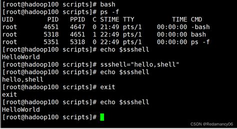 shell变量、系统预定义变量 home、 pwd、 shell、 user、自定义变量、特殊变量 n、 、 、 、 ？、env看所有的