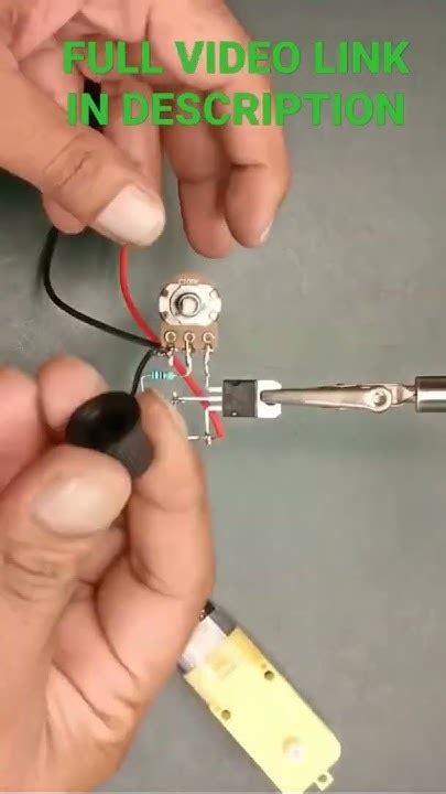 Diy Dc Motor Speed Controller With Lm317 And Transistor D13007 Shorts Ytshorts Jugaad Youtube