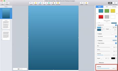 How To Change The Background Color Of An Apple Pages Document