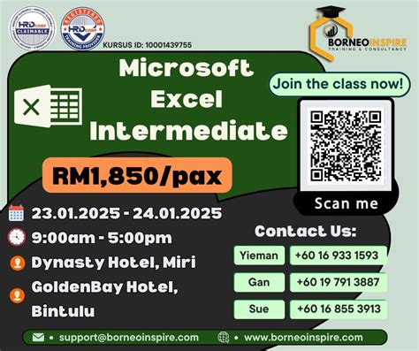 Microsoft Excel Intermediate Borneoinspire Training And Consultancy