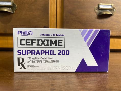 Cefixime Supraphil 200mg Film Coated Tab Meds For All