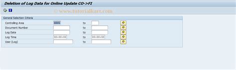 FAGLCOFITRACEDEL SAP Tcode Deletion Of Trace Data For Update