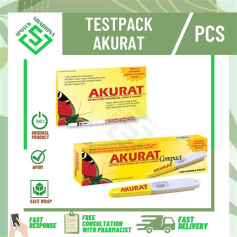 Jual Test Kehamilan Akurat Test Pack Striptest Pact Compact Shopee Indonesia