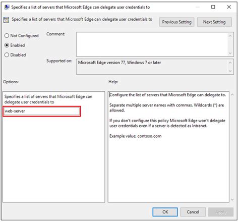 kerberos double hop authentication with microsoft edge chromium