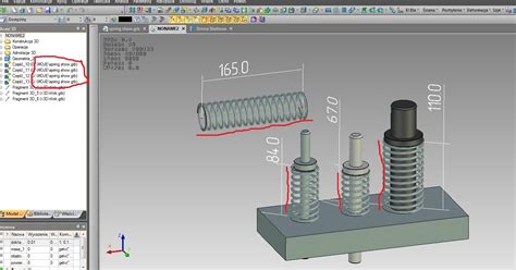 how to make a parametric model of the spring in the t flex parametric