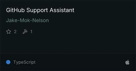 github support assistant glama