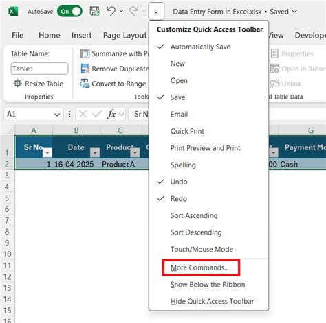how to create a data entry form in excel step by step guide
