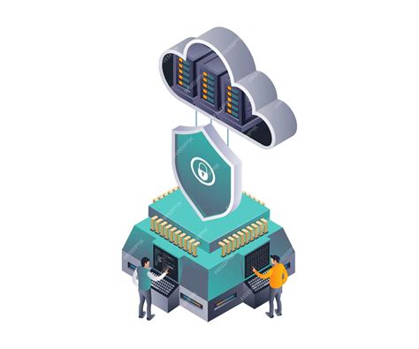 Premium Vector Cloud Server Data Development And Maintenance Team