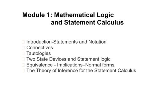 1 Introduction To Math Logicpptx