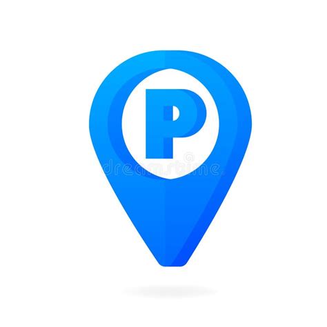 Parking Blue Pointer On Map Map Parking Pointer Parking Map Point