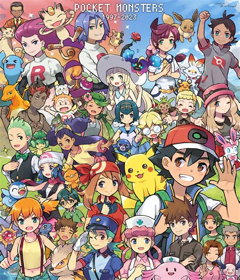 Pikachu Dawn Lillie May Ash Ketchum And 46 More Pokemon And 8