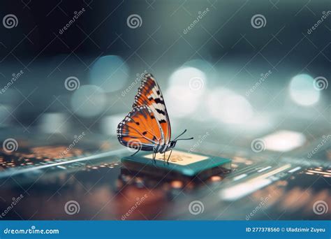 computer chip with processor background created with generative ai