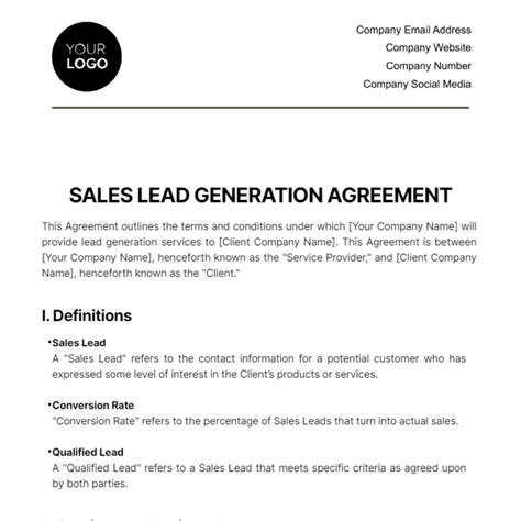 Sales Customer Acquisition Cost Agreement Template Edit Online