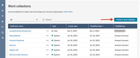 Manage Word Collections When You Create Conversational Analytics Rules