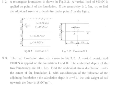 solved 3 2 a rectangular foundation is shown in fig 3 2 a