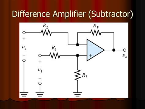 Subtractor Operational Amplifier Socio Tekno