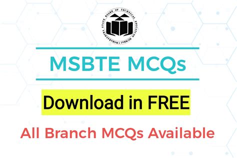 Msbte All Branch Mcqs Pdf Msbte I Scheme Diploma All Branch Mcqs With