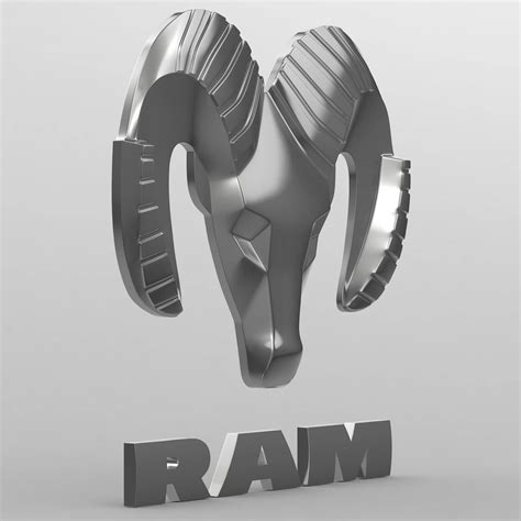 Ram Logo 3d Model By 3dlogoman