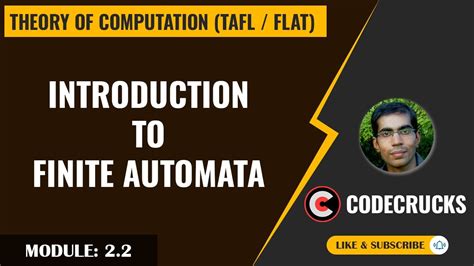 016 Introduction To Finite Automata Toc By Mahesh Goyani Codecrucks Youtube