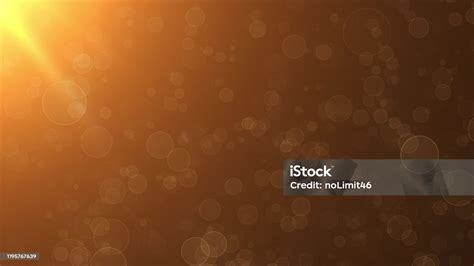 따뜻한 광원의 광선에 둥근 반점을 비행 컴퓨터가 생성 현대 추상 배경 3d 렌더링 3차원 형태에 대한 스톡 사진 및 기타 이미지 3차원 형태 개발 굴절 Istock
