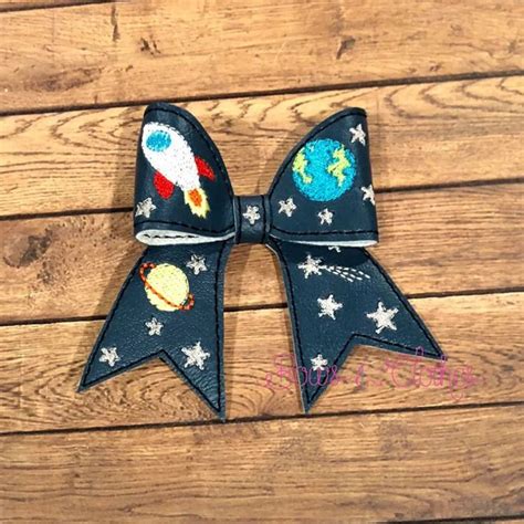 Space Cheer Bow Cheer Bows Bows Felt Bows