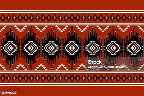 기하학적 민족 동양 원활한 패턴 배경에 대한 전통적인 디자인 직물에 대한 스톡 벡터 아트 및 기타 이미지 직물 0명 기하 도형 Istock