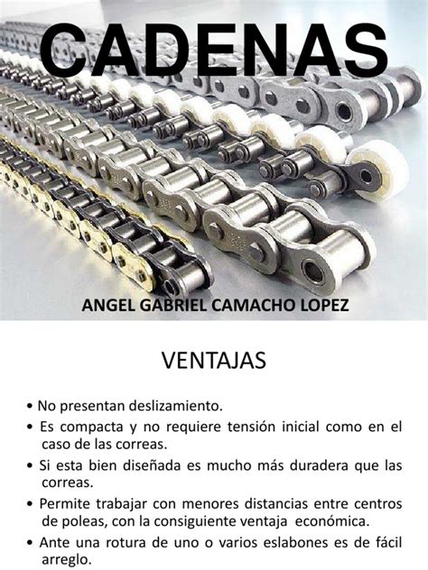 Cadenas Pdf Engranaje Ingeniería Mecánica