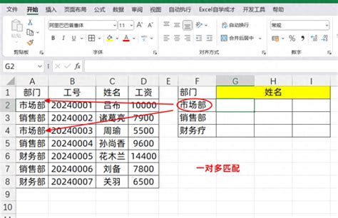 Excel一对多查询并提取数据，excel一对多匹配的4种方法 趣帮office教程网