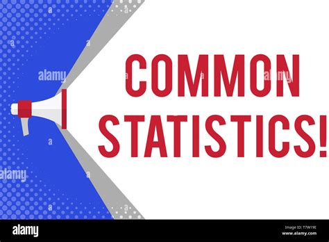 Handwriting Text Writing Common Statistics Conceptual Photo Used To Calculate Values Related To