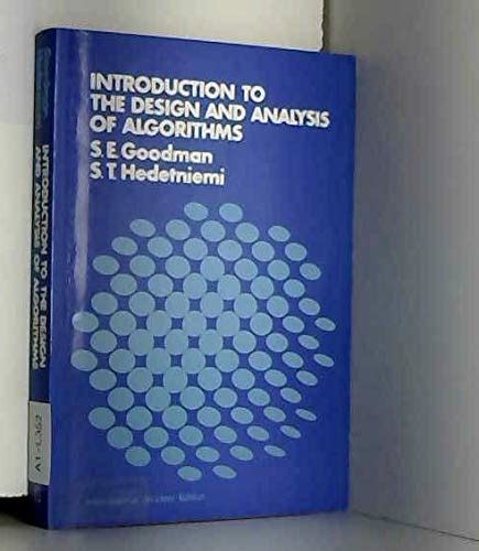 Buy Introduction To Design And Analysis Of Algorithms McGraw Hill Computer Science Series Book