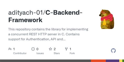 Github Adityach 01c Backend Framework This Repository Contains The