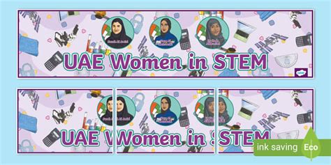 Uae Women In Stem Display Banner