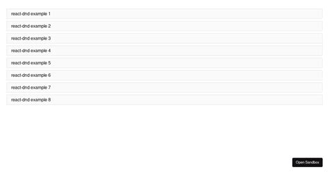 React Dnd Example Codesandbox