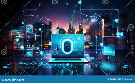 Digital Fortress Safeguarding The Frontiers Of Cybersecurity Stock