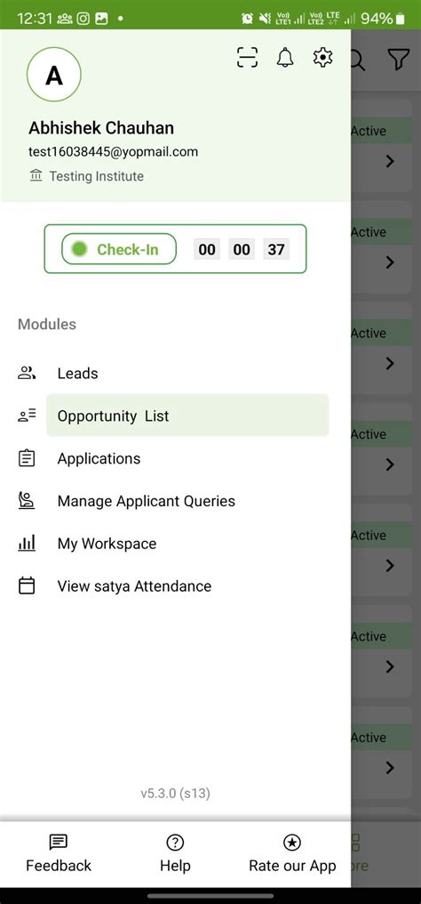 Navigation Settings And Swipe Actions Mobile App Meritto