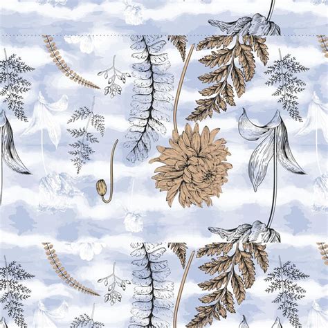 Premium Psd Floral Leaves Pattern Designs