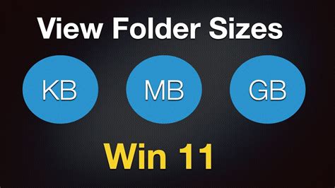 Display Folder Size In Windows 11 At Richard Coates Blog