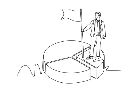 Continuous One Line Drawing Business Concepts Of Analytics Planning