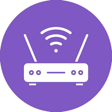 Premium Vector Wifi Router Vector Illustration Style