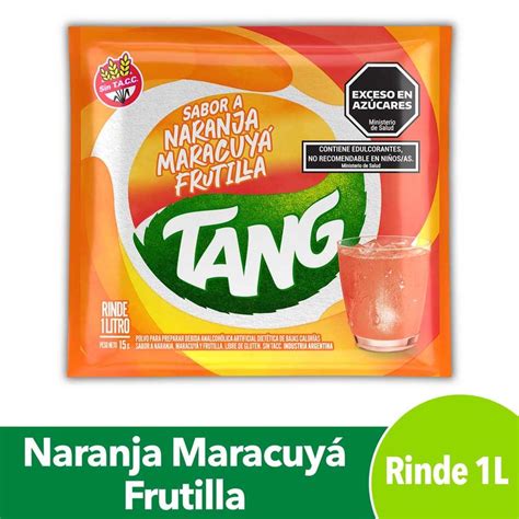 Jugo En Polvo Tang Naranja Frutilla Maracuyá 15 Gr Disco