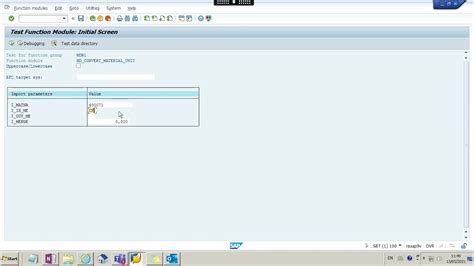 Sap How To Use Fm For Uom Conversion Se37 Youtube