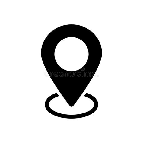 Pinpoint Icon Icon Flat Vector Template Design Trendy Stock Vector Illustration Of Information