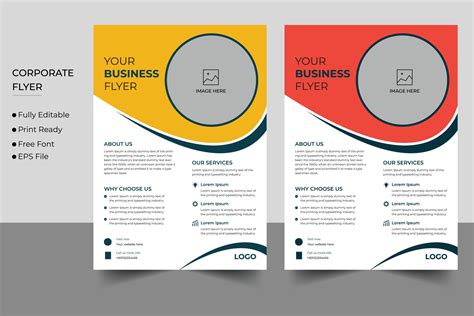Corporate Business Flyer Design And Brochure Cover Template 15693966
