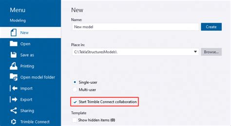 using trimble connect files in tekla structures tekla user assistance