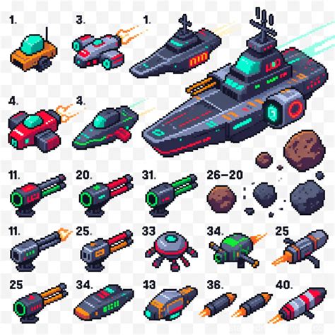 Projectiles And Rockets Consistent In Design And Size To Be Fired From