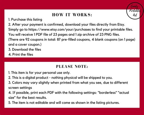 Sex Coupons Printable Naughty Voucher Book For Him Etsy