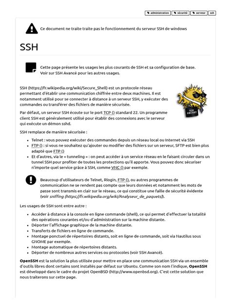 Ssh Wiki Ubuntu Fr Pdf