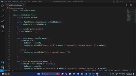 Worked On Atm Interface With Codsoft Harshad Badnale Posted On The